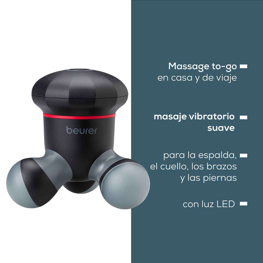 Mini-Masajeador eléctrico portátil con luz LED MG18 - Marca Beurer