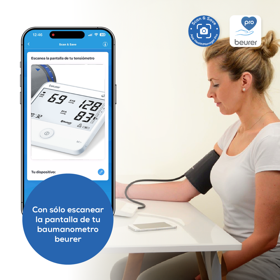 Beurer BM95 | Baumanómetro Digital de Brazo con ECG y Bluetooth