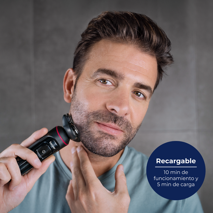 Rasuradora Eléctrica Inalámbrica con Cabezal Flexible y Resistente al