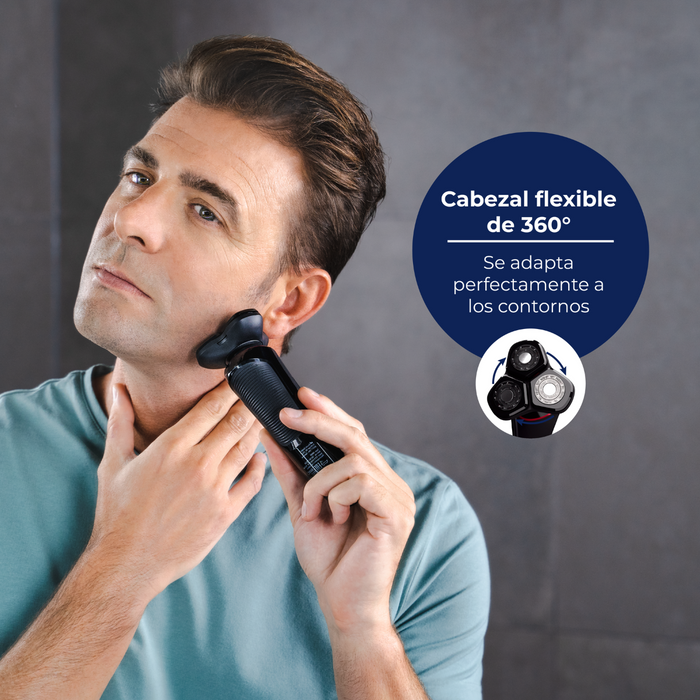 Rasuradora Eléctrica Inalámbrica con Cabezal Flexible y Resistente al