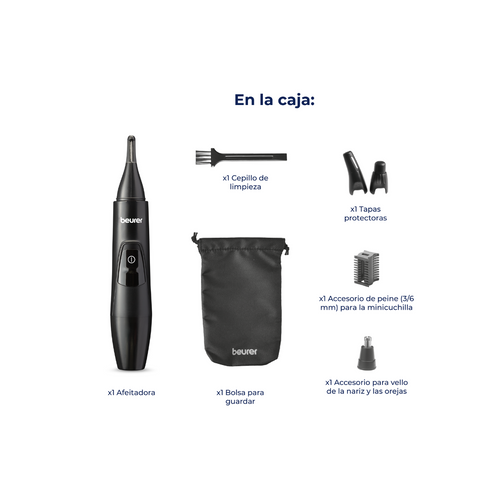 Rasuradora de nariz y recortador de vello nasal MN2X | Beurer